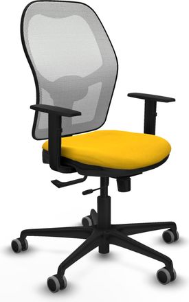 Piqueras y Crespo Jorquera Stuhl mit 1D-Armlehnen, h&ouml;henverstellbare Lendenwirbelst&uuml;tze, ausgestattet mit Syncro/Traslack und eingespritztem Schaum. Mit Rollen von 65 m