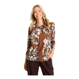 In Front Grazia Bluse 3/4 &Auml;rmel - - Blouses & Shirts - Damen - Braun - XL