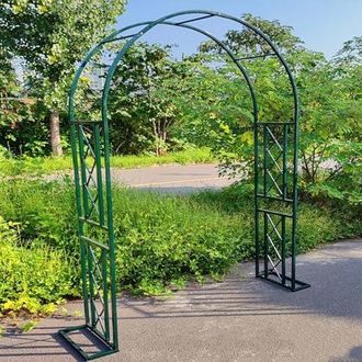 Generic Arche de Jardin en m&eacute;tal, 230cm de Haut x 140cm~340cm de Large Arceau &agrave; Rosier, tonnelle en m&eacute;tal Robuste pour Grimper, vignes et Plantes, Mariage, d&eacute;
