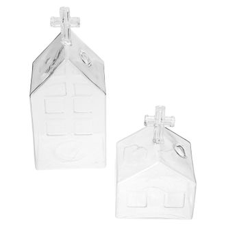 Holibanna 2 St&uuml;ck Party-Tischdekoration weihnachtsdekorationen Blumenvasen Desktop -Vase klare Glasvasen Hydroponische Glasvase Hydroponik -Vase Kristallblumenv