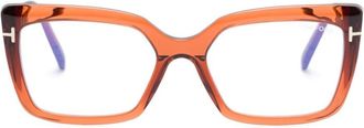 Tom Ford Eyewear Brille im Butterfly-Design - Braun