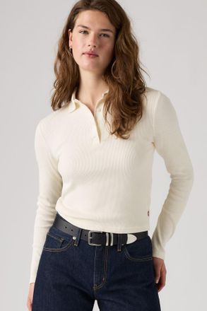 Levi's Rory Long-Sleeve Polo - Damen - Wei&szlig; / Wei&szlig;