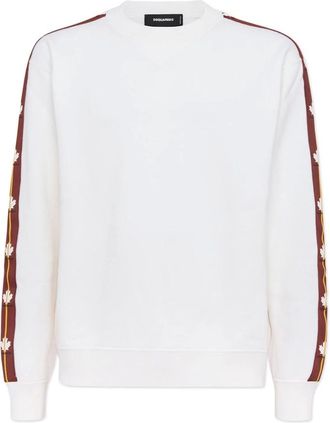 Dsquared2 Homme, Sweatshirts et sweats à capuche, Blanc, Taille: M Pull ras du cou