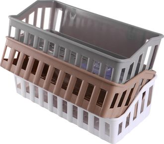 Cabilock 3 Stück Teiliges Selbstklebendes Aufbewahrungsregal Set aus Kunststoff mit Starkem Saugnapf Wasserabweisend für Badezimmer und Küche Geeignet für Glat