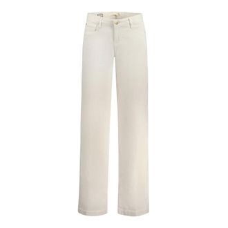 Guess Femme, Jeans, Beige, Taille: W25 L34 Pantalon Femme Beige, 5 Poches, Bouton et Fermeture &Eacute;clair, Logo