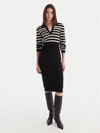 Liu Jo Strickkleid TF5215 MS63L Schwarz Regular Fit