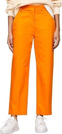 Tommy Hilfiger Pantalon Chino Femme Slim Fit, Orange (Rich Ochre), 44