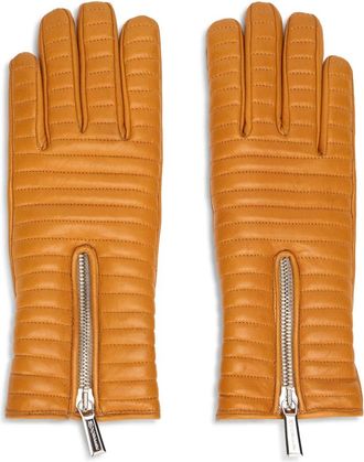 Moorer Gants matelass&eacute;s - Femme - Accessoires - Brun - Taille: 7 IN