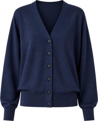 Meimeij Cardigan court &agrave; manches kimono - Femme - Pulls - Bleu - Taille: 36 FR
