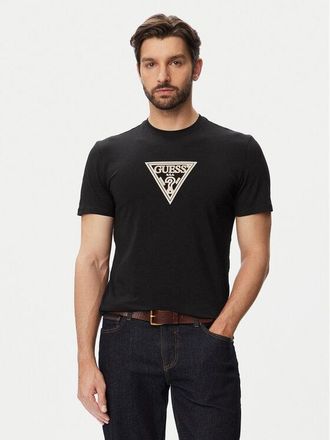Guess T-Shirt M6YI40 K4226 Schwarz Slim Fit