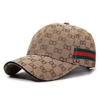 Generic Casquette de Baseball Unisexe avec Bande R&eacute;glable Verte et Rouge, Style Hip Hop D&eacute;contract&eacute; (Beige)