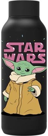 Quokka SOLID X STAR WARS THE MANDALORIAN GROGU Neon Thermosflasche aus Edelstahl, doppelwandig