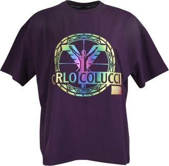 Carlo Colucci Homme, Tops, Violet, Taille: 2XL Blouses & Chemises