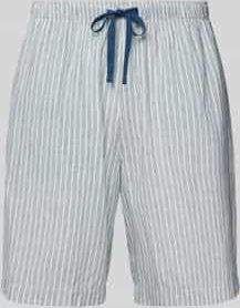 Schiesser Relaxed Fit Pyjama-Shorts mit Leinen-Anteil