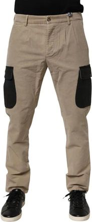 AT.P. CO Pantalon Chino Cargo Skinny Taille Mi-Haute - Homme - Pantalons - Beige - Taille: XL