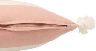 Jolipa Kissen Mik, Baumwolle, Weiß/Rosa