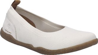 Josef Seibel Barfu&szlig;schuh JOSEF SEIBEL Cassandra 06, Damen, Gr. 39, wei&szlig;, Textil, Veloursleder, Schuhe Barfu&szlig;schuh, Slipper, Komfortschuh, Schlupfschuh in Schuhweit