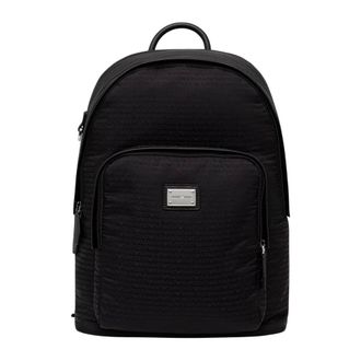 Emporio Armani Homme, Sacs, Noir, Taille: ONE Size Sac &agrave; dos monogramme