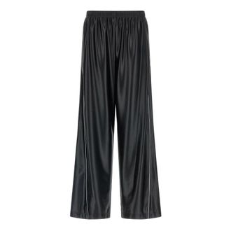Alexander Wang Femme, Pantalons, Noir, Taille: 38 FR Pantalon de surv&ecirc;tement mi-haut en faille satin&eacute;e
