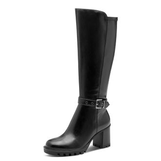 Tamaris Damen Stiefel Leder schwarz 39
