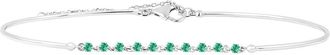 Edenly Armreif Gracile - Weißgold 18 Karat mit Smaragden