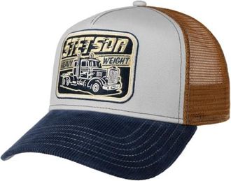 Stetson Casquette Trucker Heavy Weight Homme - de Baseball Mesh Snapback, avec Visiere, Visiere Hiver Automne Printemps Ete Printemps-ete - Taille Unique Smal