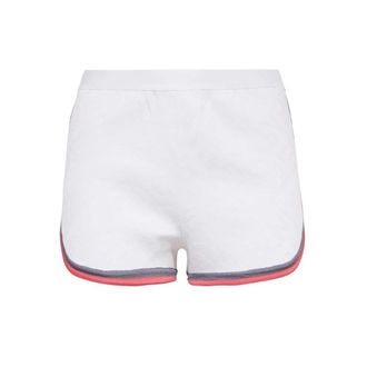 Fendi Contrast Edge Jacquard Logo Shorts - - Shorts - Damen - Wei&szlig; - XS