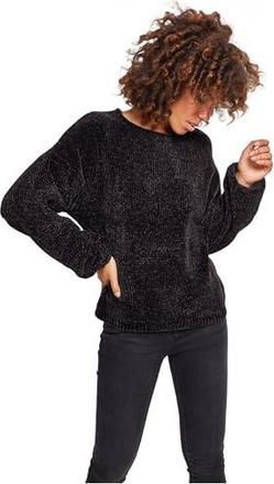 Urban Classics Sweat Oversize en Chenille Femme Sweat-Shirt Noir XXL 100% Polyester Oversize