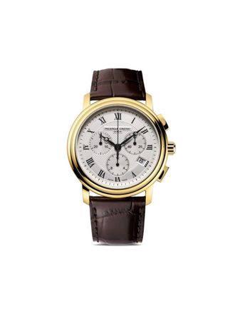 Frederique Constant montre Classics Quartz Chronograph 40 mm - Argent