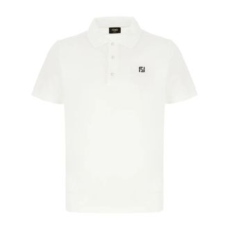 Fendi Polo Shirt - - Tops - Herren - Wei&szlig; - L