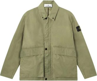 Stone Island Homme, Vestes, Vert, Taille: 2XL Light Vestes