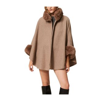 Twinset Capes - Femme - Vestes - Beige - Taille: ONE Size