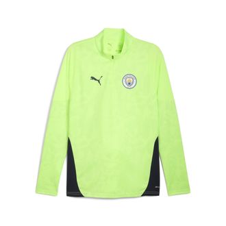 Puma Haut dentra&icirc;nement &agrave; col zipp&eacute; Manchester City Homme, Accessoires, Jaune, 3XL