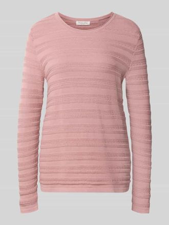 Christian Berg Regular Fit Pullover aus reiner Baumwolle in Strick-Optik