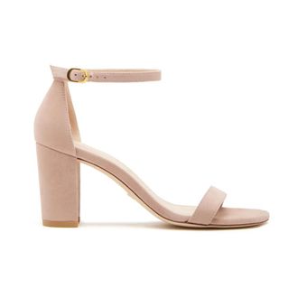 Stuart Weitzman Nearly Nude Block Heel Sandalen - - Shoes - Damen - Beige - 40 EU