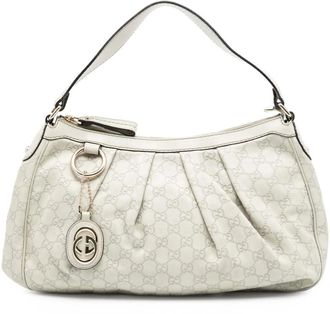 Gucci Hobo Bags - Guccissima Sukey Shoulder Bag - Gr. unisize - in Weiß - für Damen