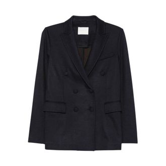 Circolo 1901 Zweireihiger Blazer Luxury Double Jersey - - Jackets - Damen - Blau - S