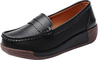 Generic Chaussures souples respirantes tiss&eacute;es pour femme - Chaussures de marche semi-d&eacute;contract&eacute;es pour homme, Noir, 38.5 EU