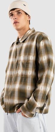 Vans Larkspur Zip Plaid Flannel Hemd mossy olive