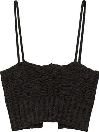 Forte_Forte Femme, Tops, Noir, Taille: 38 FR Hauts sans manches