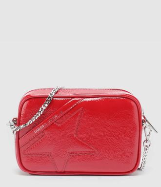 Golden Goose Sac Mini Star Cuir Rouge