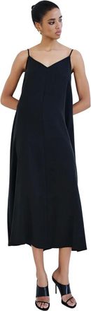 Access Fashion Access Fashion, Femme, Robes, Noir, Taille: 38 FR Robe Sac avec Col en V