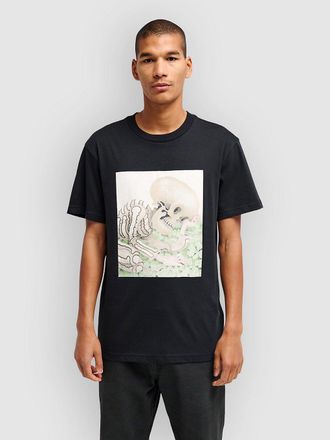 Rvca Sleepy Skeleton T-Shirt black
