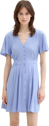 Tom Tailor Damen Mini Skater-Kleid, dusty cornflower, L