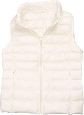 ORANDESIGNE Gilet Duvet Femme Zip Up Doudoune sans Manche Grande Taille Veste Automne Hiver Blouson Casual Compressible Manteaux sans Manche Ultra Légère Veste Ma
