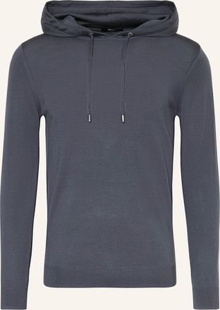 Reiss Reiss Strick-Hoodie Holland blau