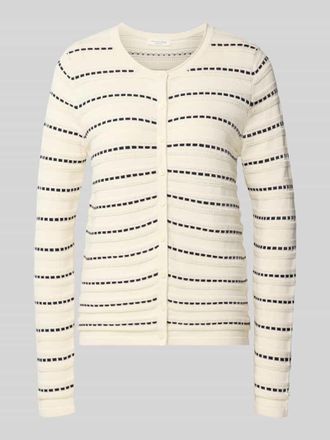 Christian Berg Regular Fit Jacke aus reiner Baumwolle in Strick-Optik