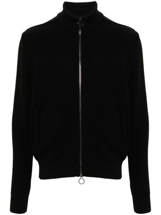 Paul & Shark cardigan en maille &agrave; design nervur&eacute; - Noir