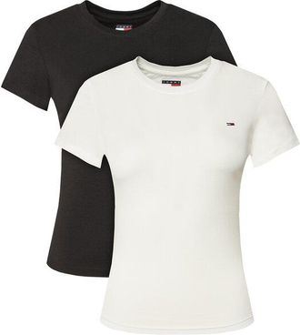 Tommy Jeans T-Shirt-Set DW0DW21366 Bunt Slim Fit