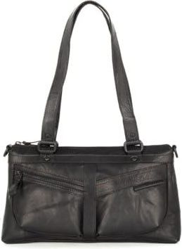 Spikes & Sparrow Sac à main Femme cuir véritable | Sac bandoulière avec compartiment smartphone, shopper vintage avec bandoulière 022111